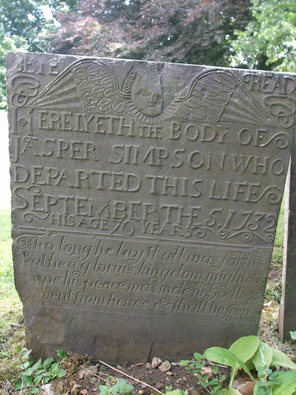Lynne About Loughborough: Swithland slate gravestones