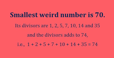 WEIRD NUMBERS IN NUMBER THEORY