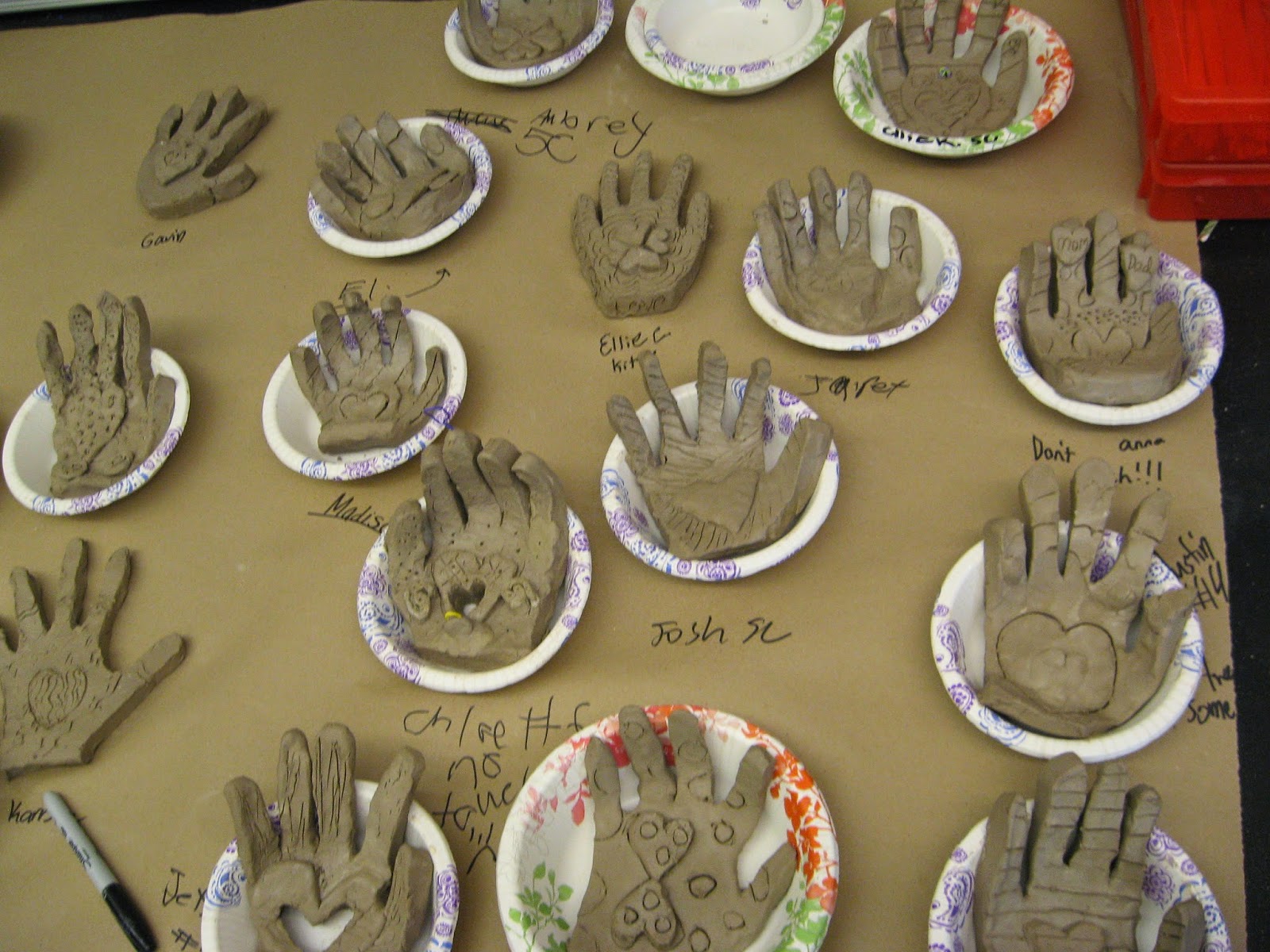 Jamestown Elementary Art Blog: 5th Grade Jim Dine Clay Hands