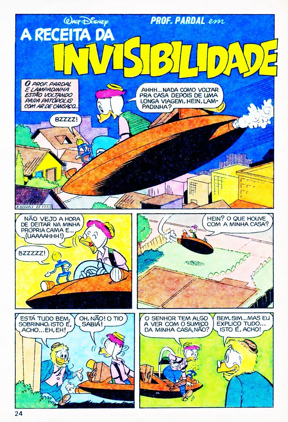 A GALERIA DOS QUADRINHOS: Professor Pardal