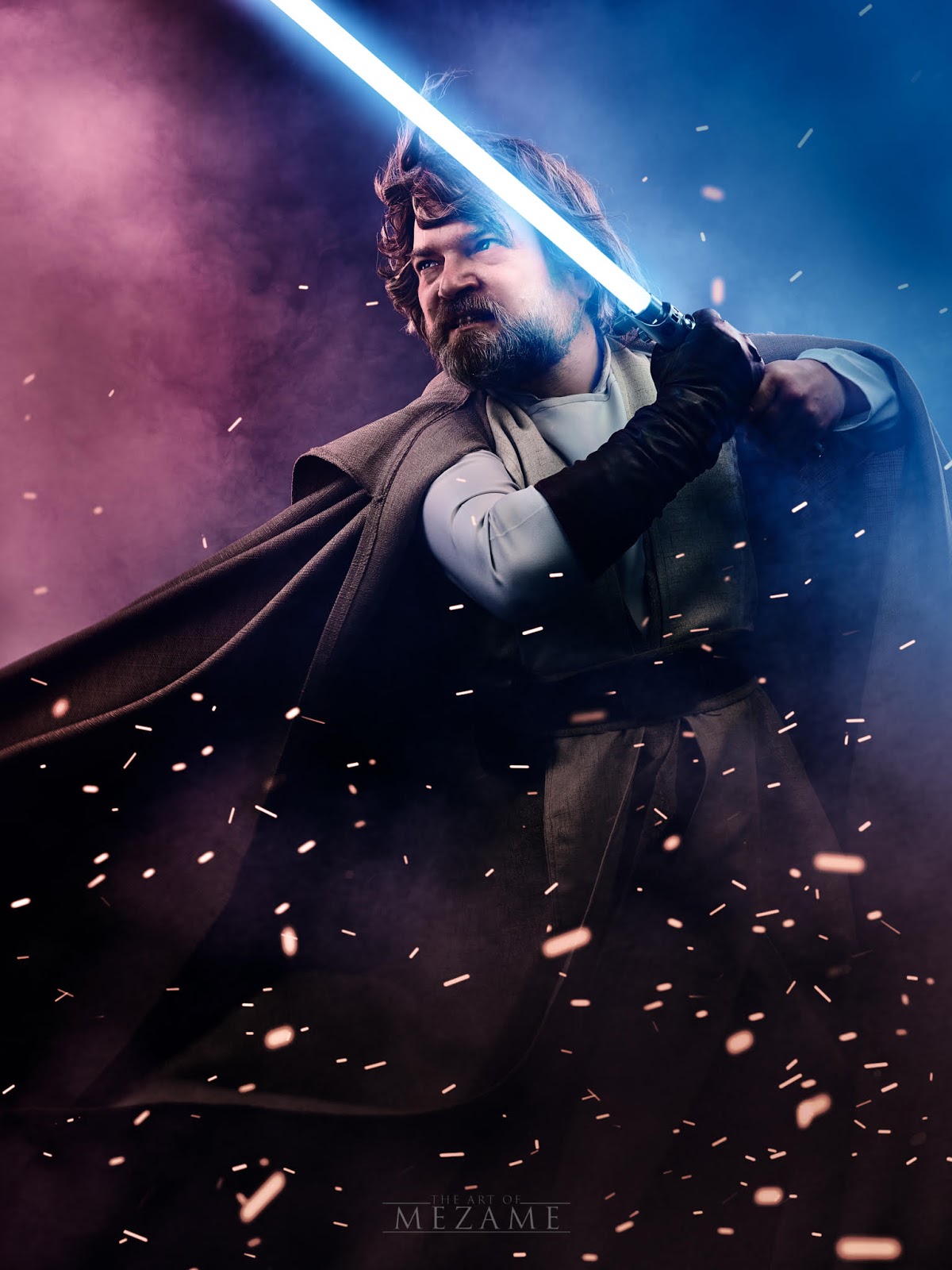 A behind the scenes look at Herve’s Luke Skywalker from Star Wars: The ...