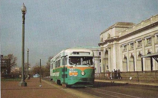 transpress nz: Washington DC streetcars outside Union Station