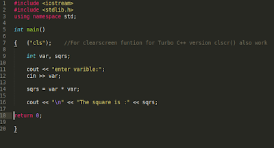 C++ : squaring number in C++ script