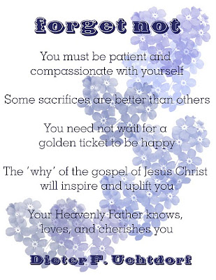 and Spiritually Speaking: Forget-Me-Not, by Elder Dieter F. Uchtdorf