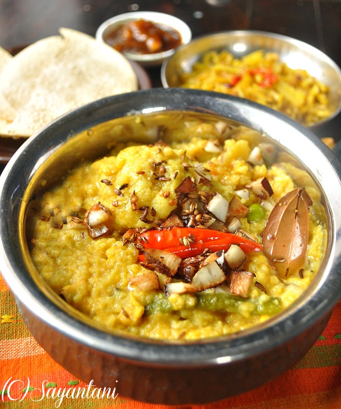 Niramish Khichuri (Medley of rice, lentils and vegetables) - A ...
