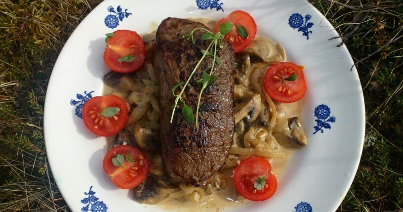 Edels Mat : Biff i fløtesaus med løk & sopp