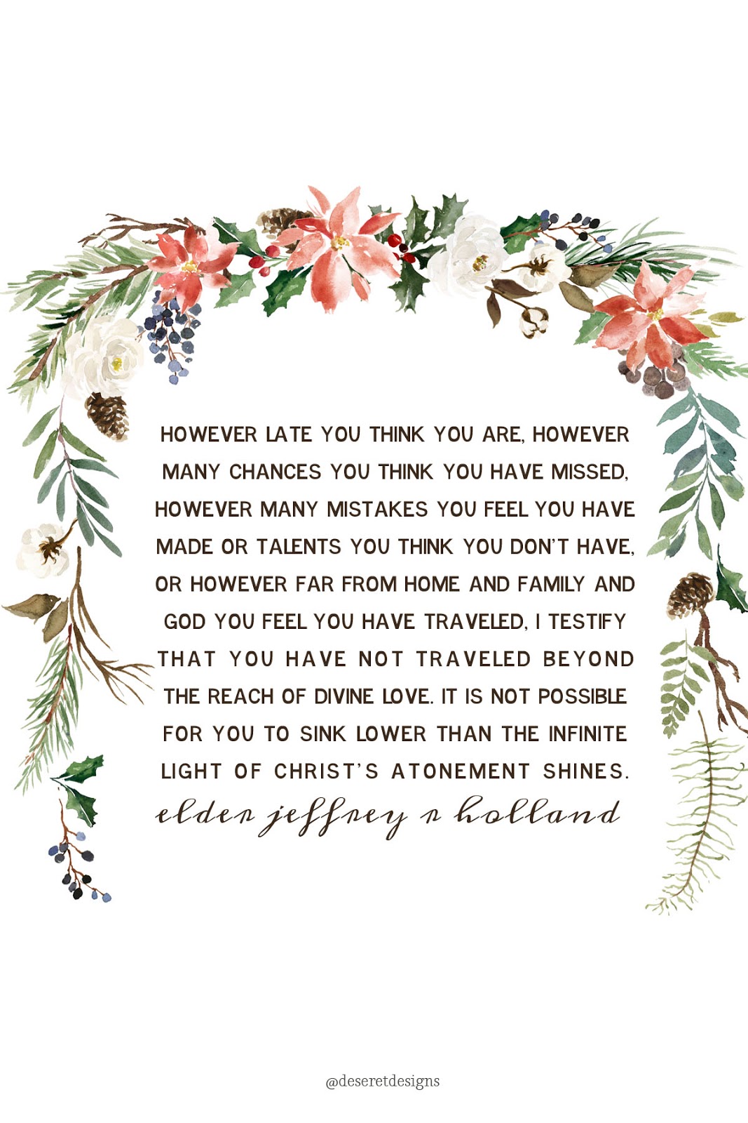 Deseret Designs: However late you think you are...