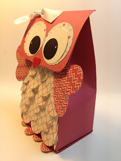 The Paper Hen: Owl Valentine Gift Bag