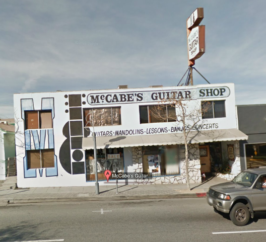 Silver Streak Cycling: McCabe's Guitar Shop, Pico Blvd, Santa Monica