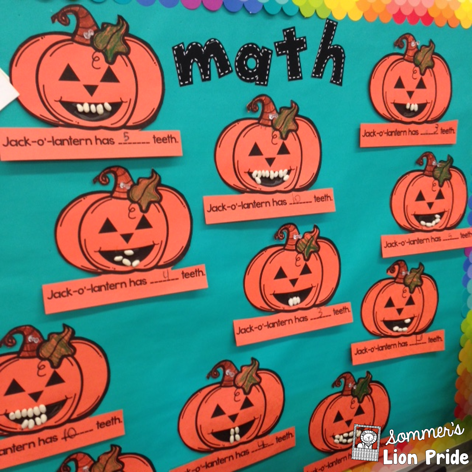 Jack-o'-lantern Counting Mathtivity
