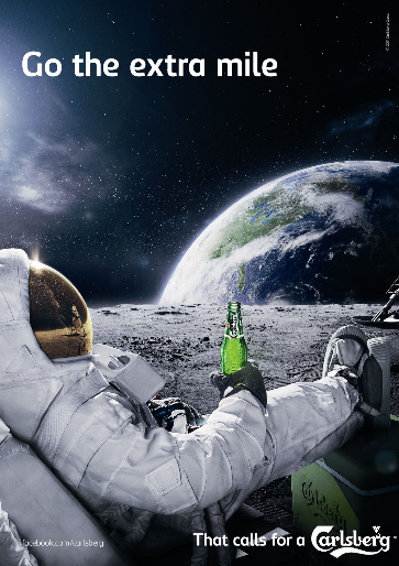 Say Hello Spaceman: Carlsberg print advert (2011)