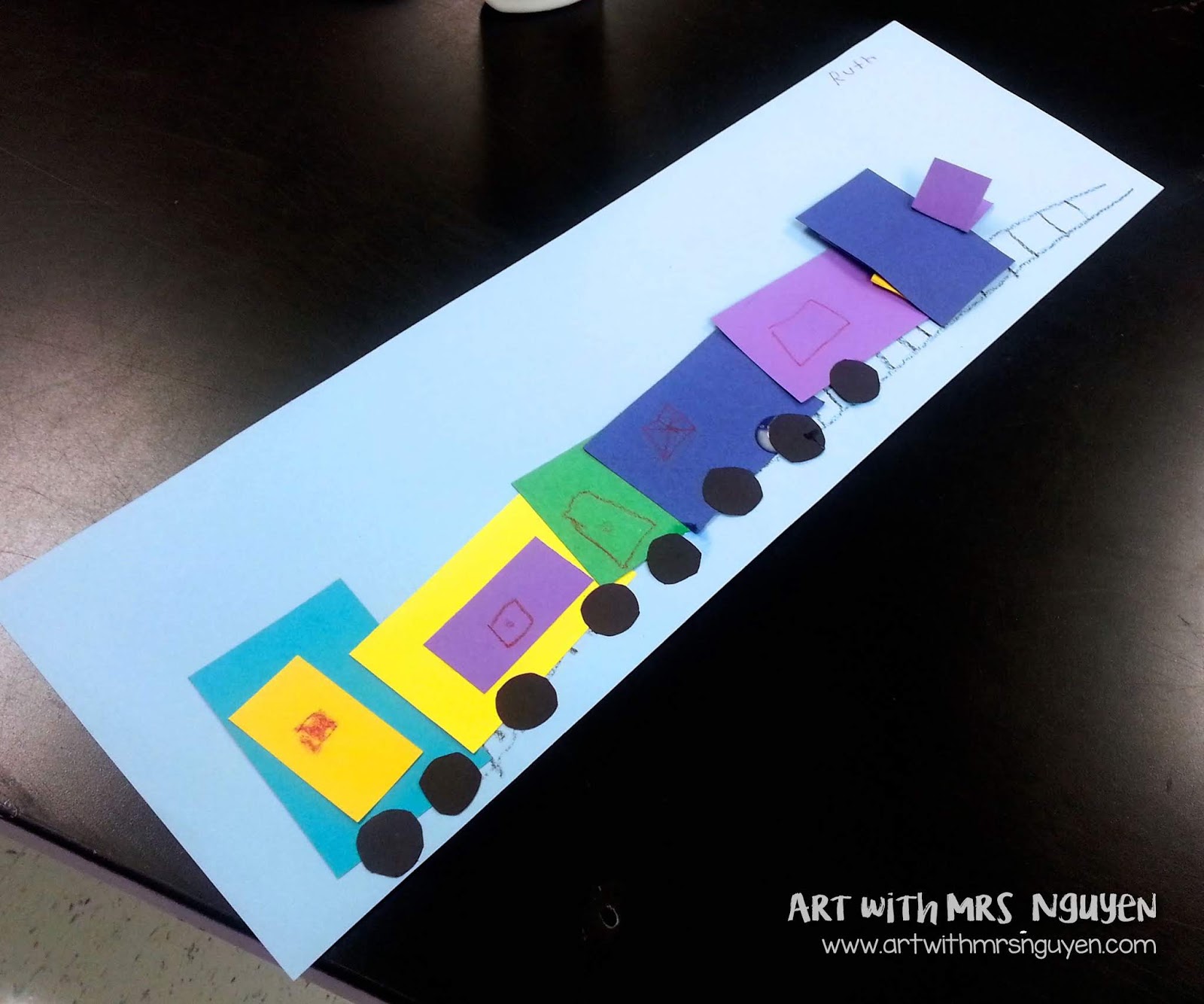 Shape Trains (K) | Art with Mrs. Nguyen