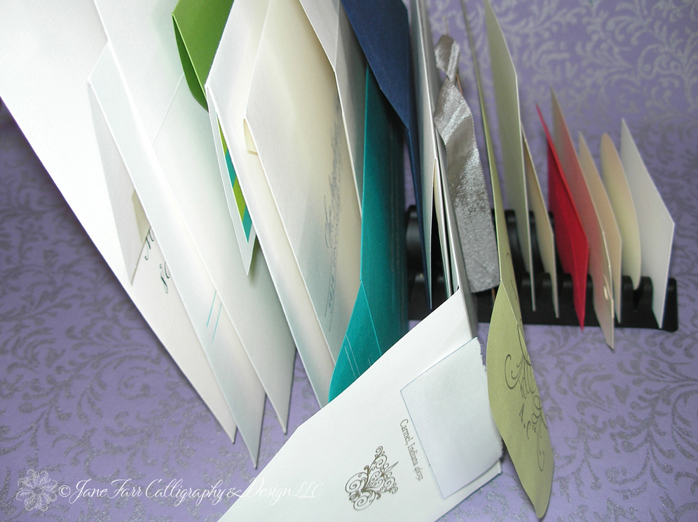 A Place To Flourish: Calligraphy Flourish Friday - Envelope Drying Racks
