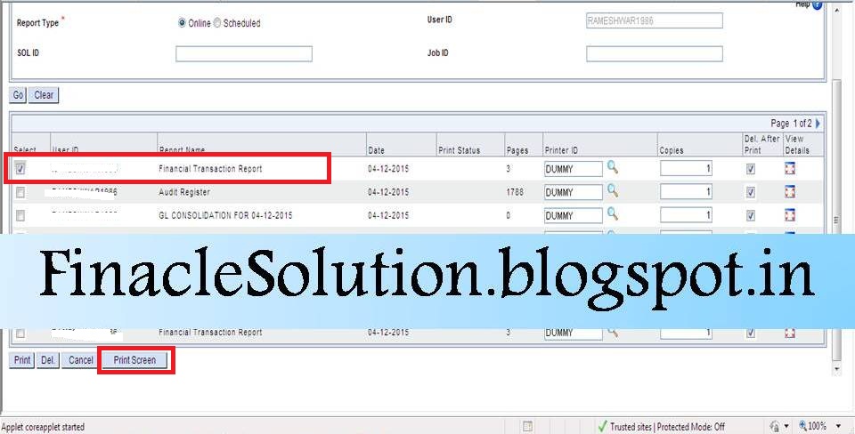 New - SSA LOT Print Exclusive by Finacle Solution