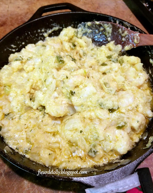 Fleur de Lolly: Twice Baked Potatoes with Creole Seasoned Shrimp
