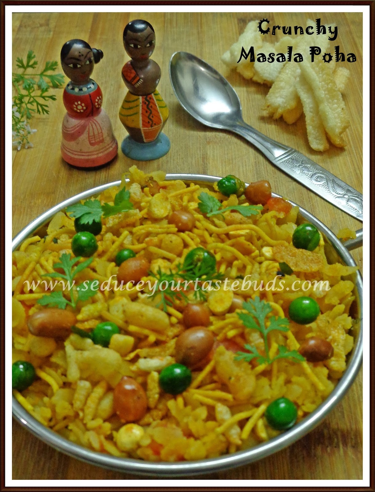 Crunchy Masala Poha | Easy Poha Recipe - Seduce Your Tastebuds...