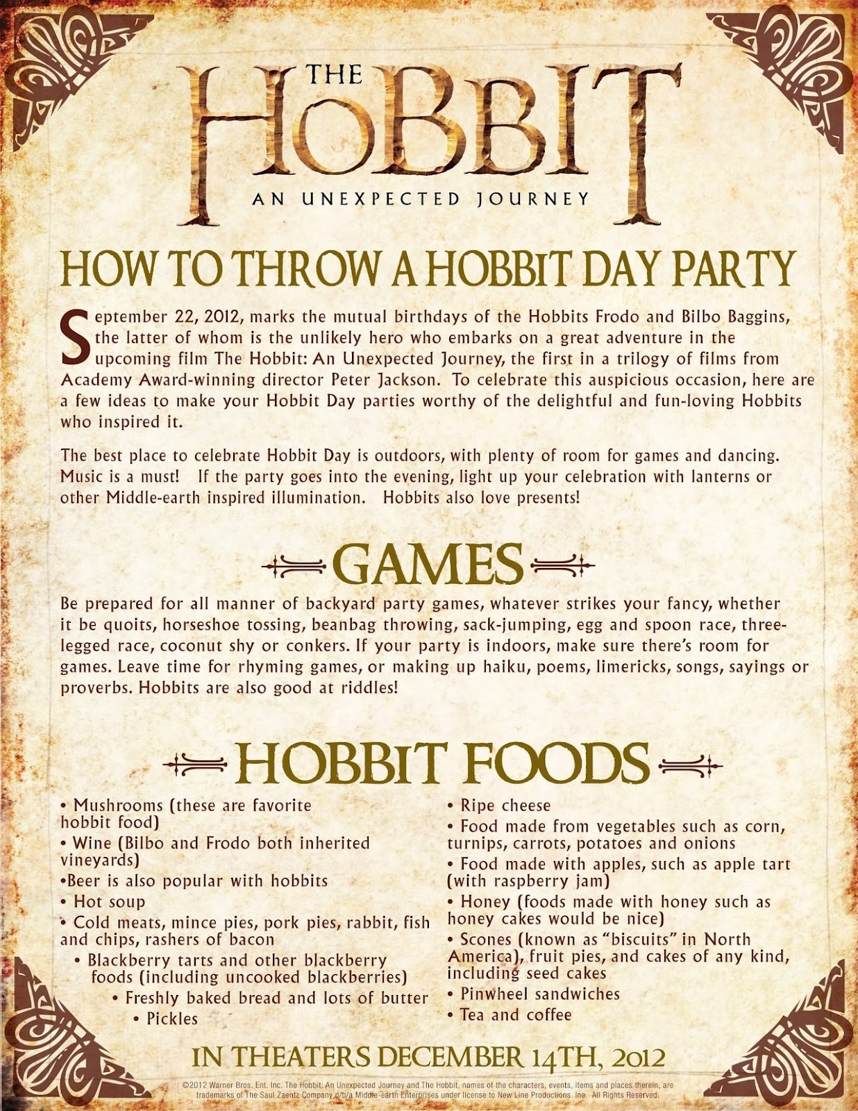 hobbit+Day+invitation.jpg (1236×1600) | The hobbit, Hobbit party ...