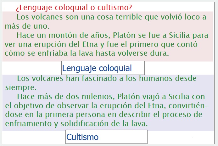 Schooltime: CULTISMOS Y COLOQUIALISMOS