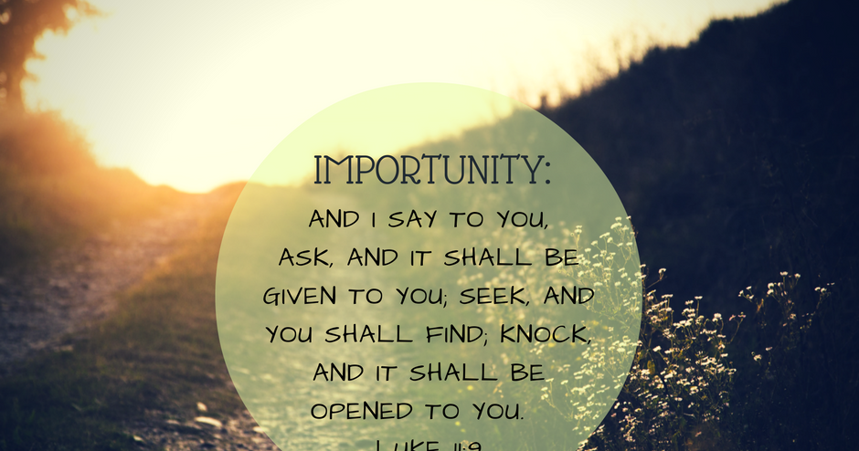 It Is The Road: Importunity