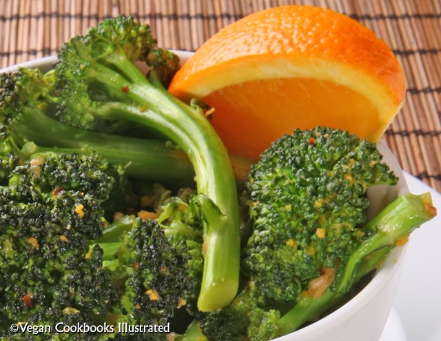 Vegan Cookbooks Illustrated: Orange-Scented Broccoli