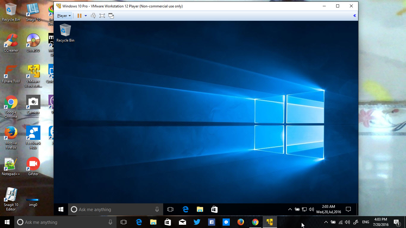 Vmplayer workstation - prodkse