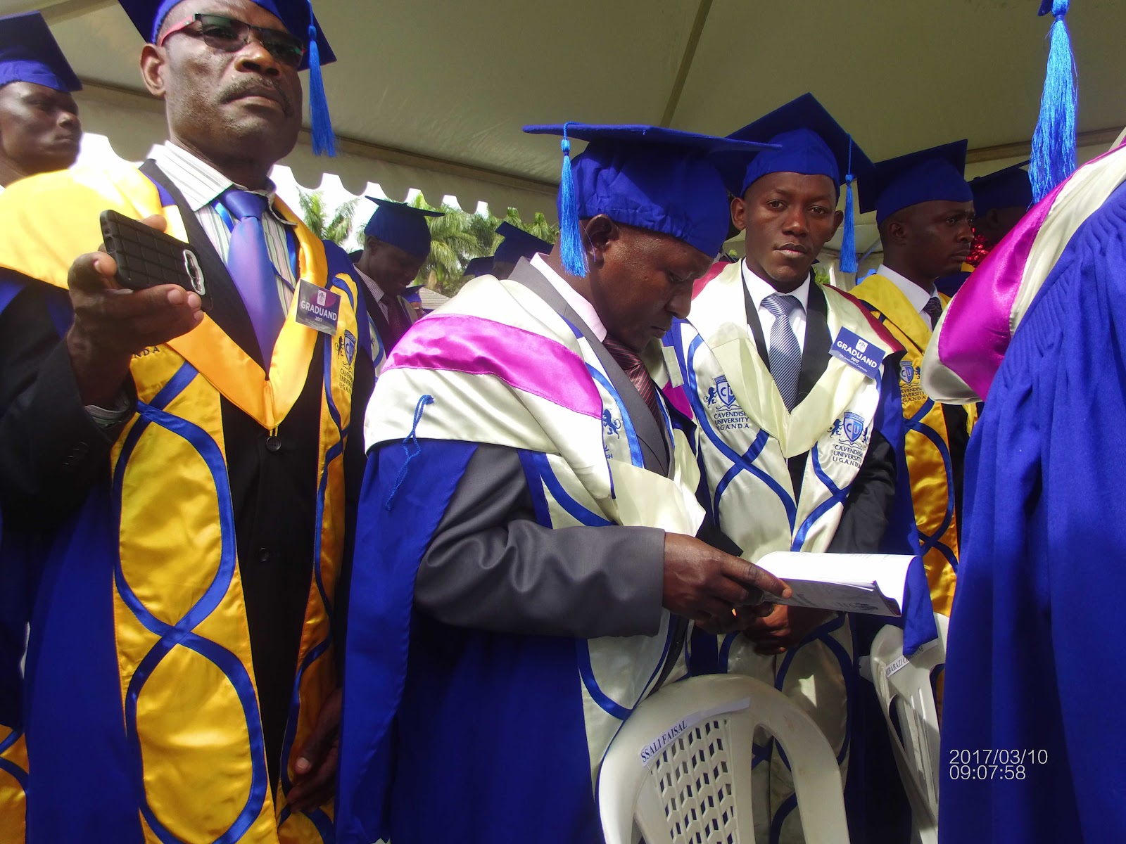 EMMANUEL RUTAYISIRE: GRADUATION PHOTOS-CAVENDISH UNIVERSITY UGANDA