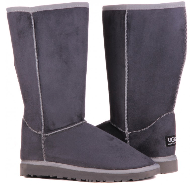 Klasik Uzun Gri Ugg Bot