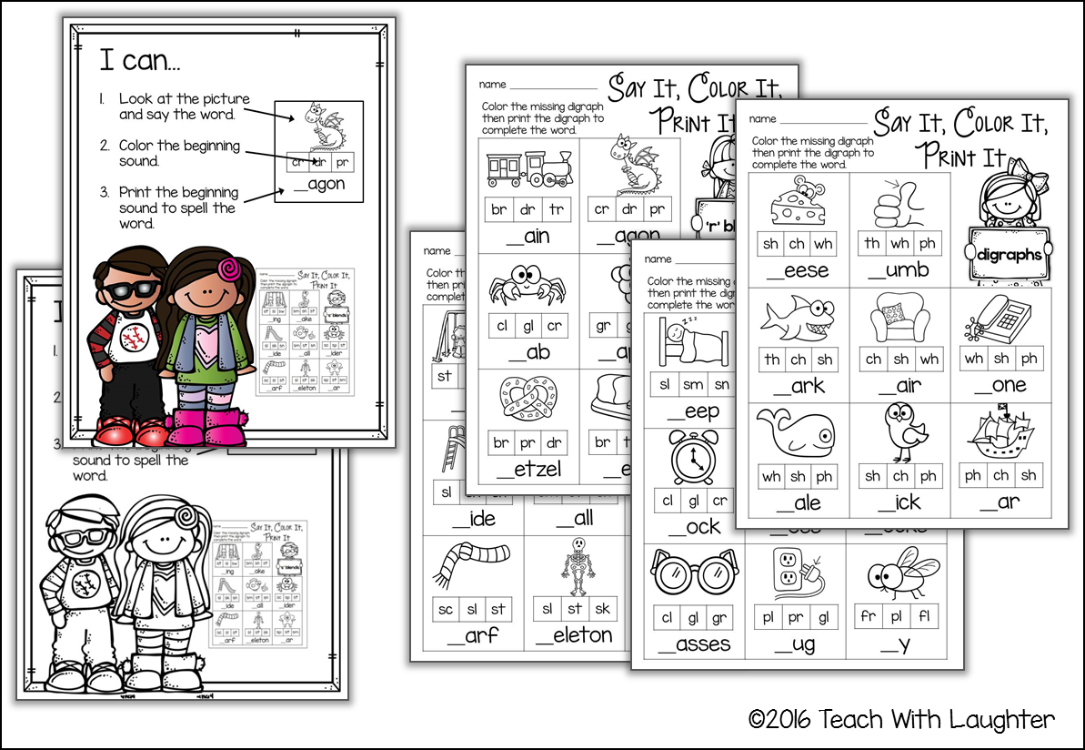 Teach With Laughter Blends And Digraphs Word Building teach-with-laughter-blends-and-digraphs-word-building
