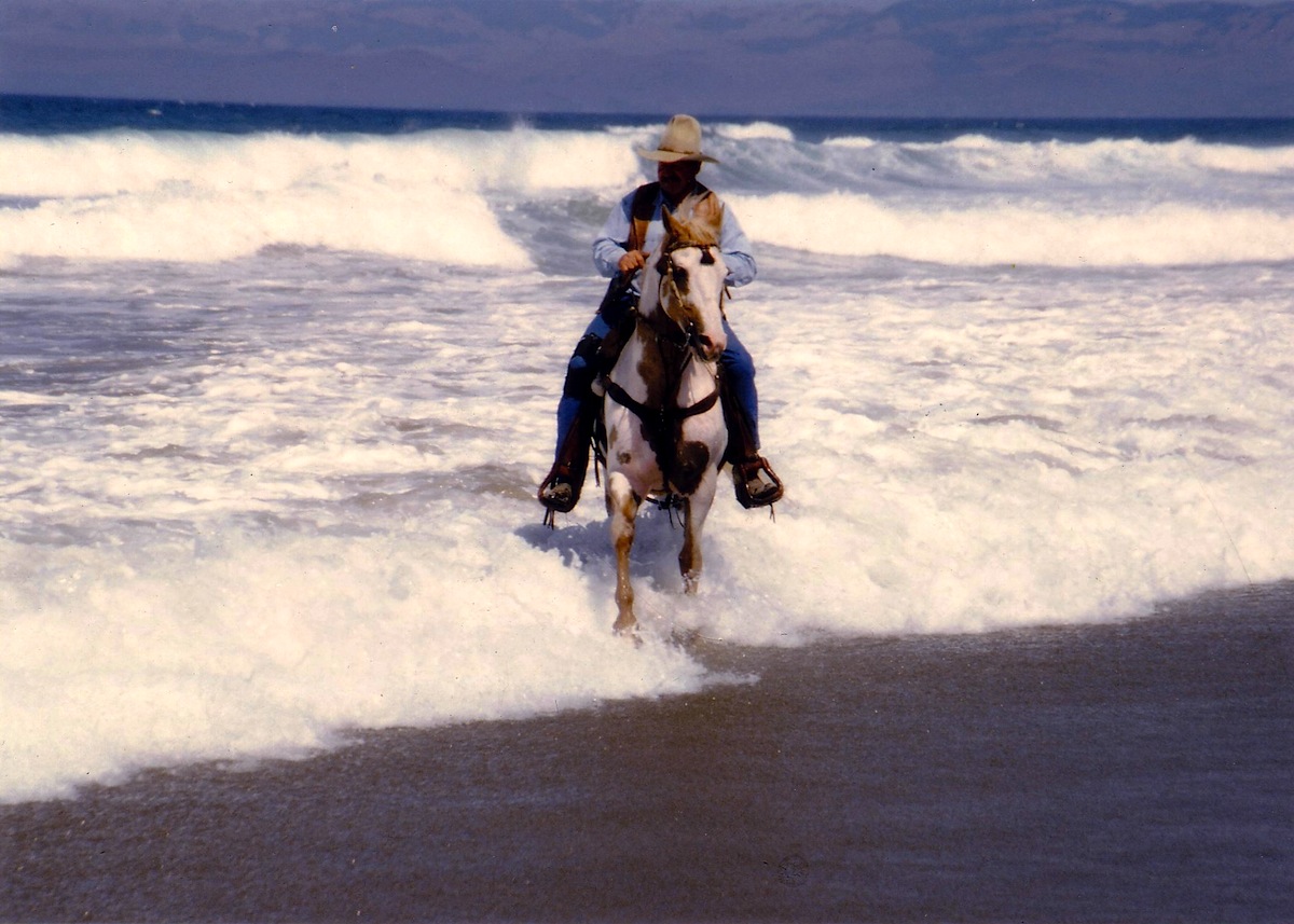 A drifting cowboy: Cowabunga -- the surf's up, dude