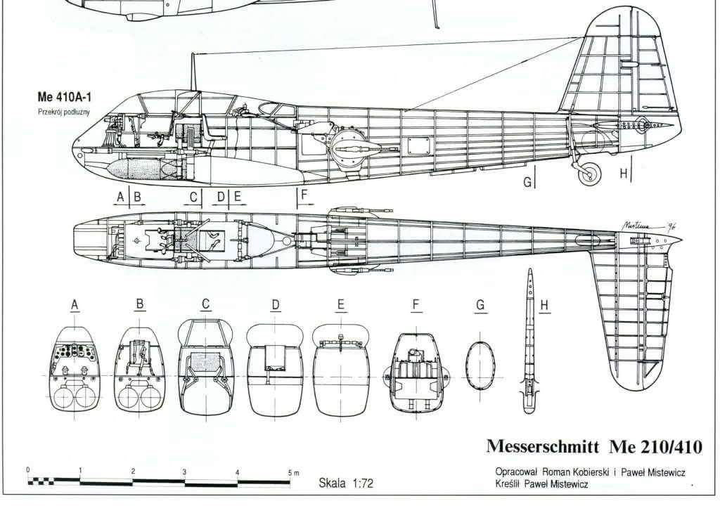 Luftwaffe Lovers: Messerschmitt Me410 Hornisse-interesting drawings
