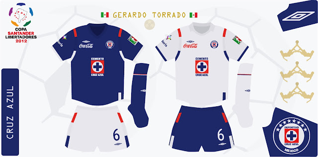 Design Futbol Kits: Cruz Azul 2012 (Libertadores)