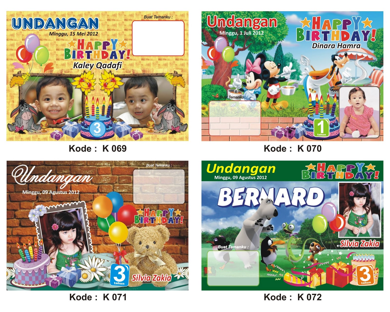 JUAL TEMPLATE BACKGROUND UNDANGAN ULTAH 0813 3519 7828: JUAL CD ...