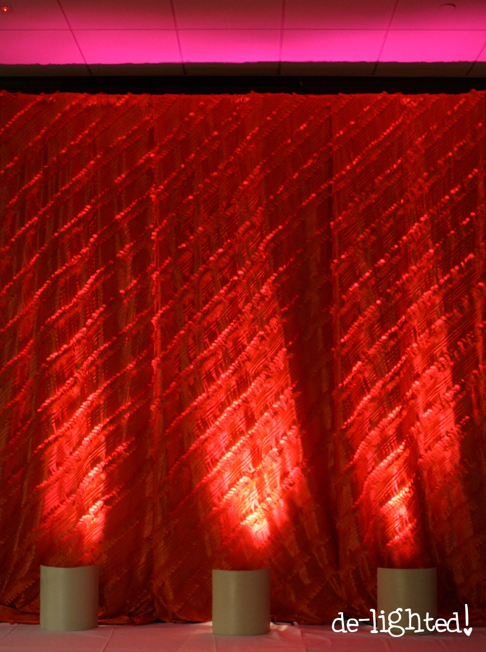 De-lighted!: Custom Fabric Backdrops - Weddings & Events Orange County