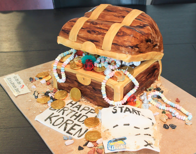 Treasure hunt pirate cake