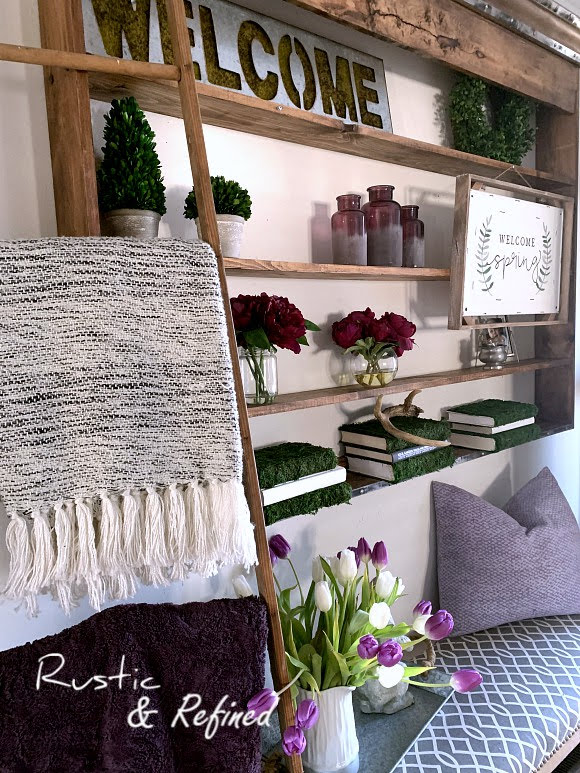 Spring Decor for the Entryway | Rustic & Refined
