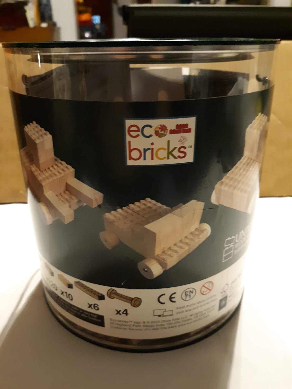 Construction Toys: Eco Bricks, LEGO Compatible wooden blocks