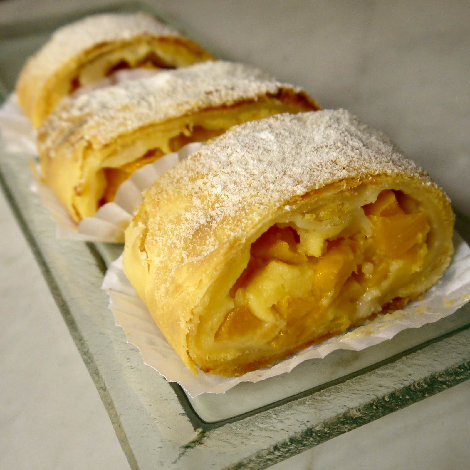 Sweet Indulgence Kuching: Peach Strudel