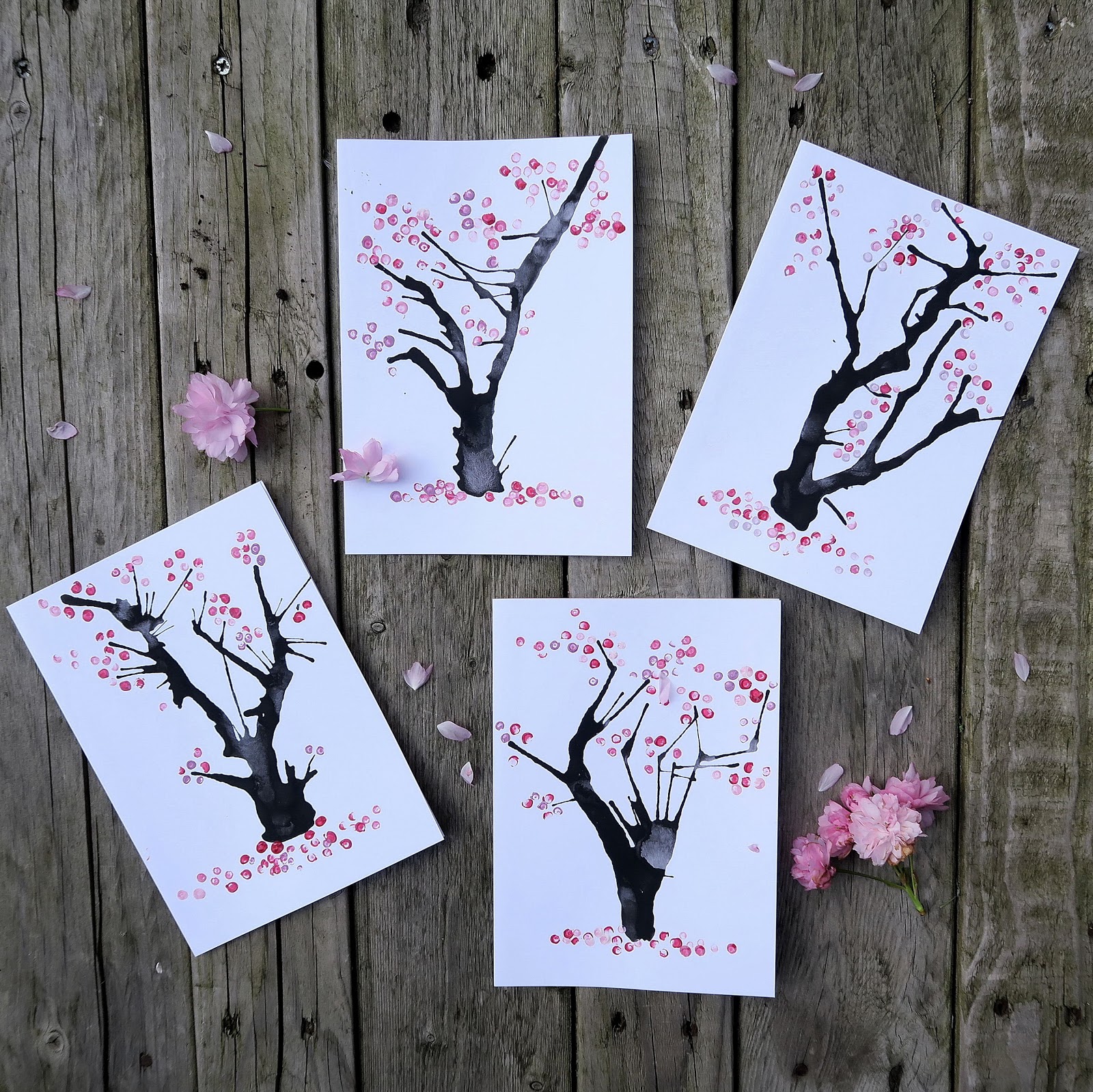 Blooming tree cards | mamaisdreaming.blogspot.co.uk