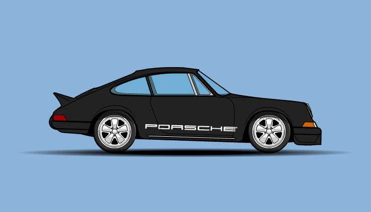 Modding the Porsche 911: The Porsche 911 as cut out doll