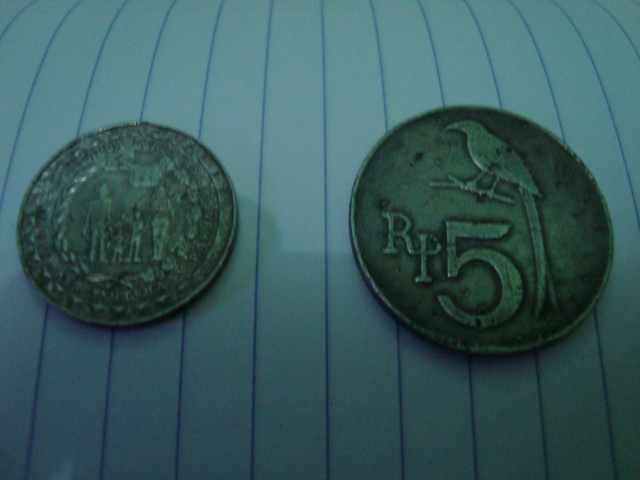 ian shop and collection: Koin 5 Rupiah Tahun 1970 dan 1979