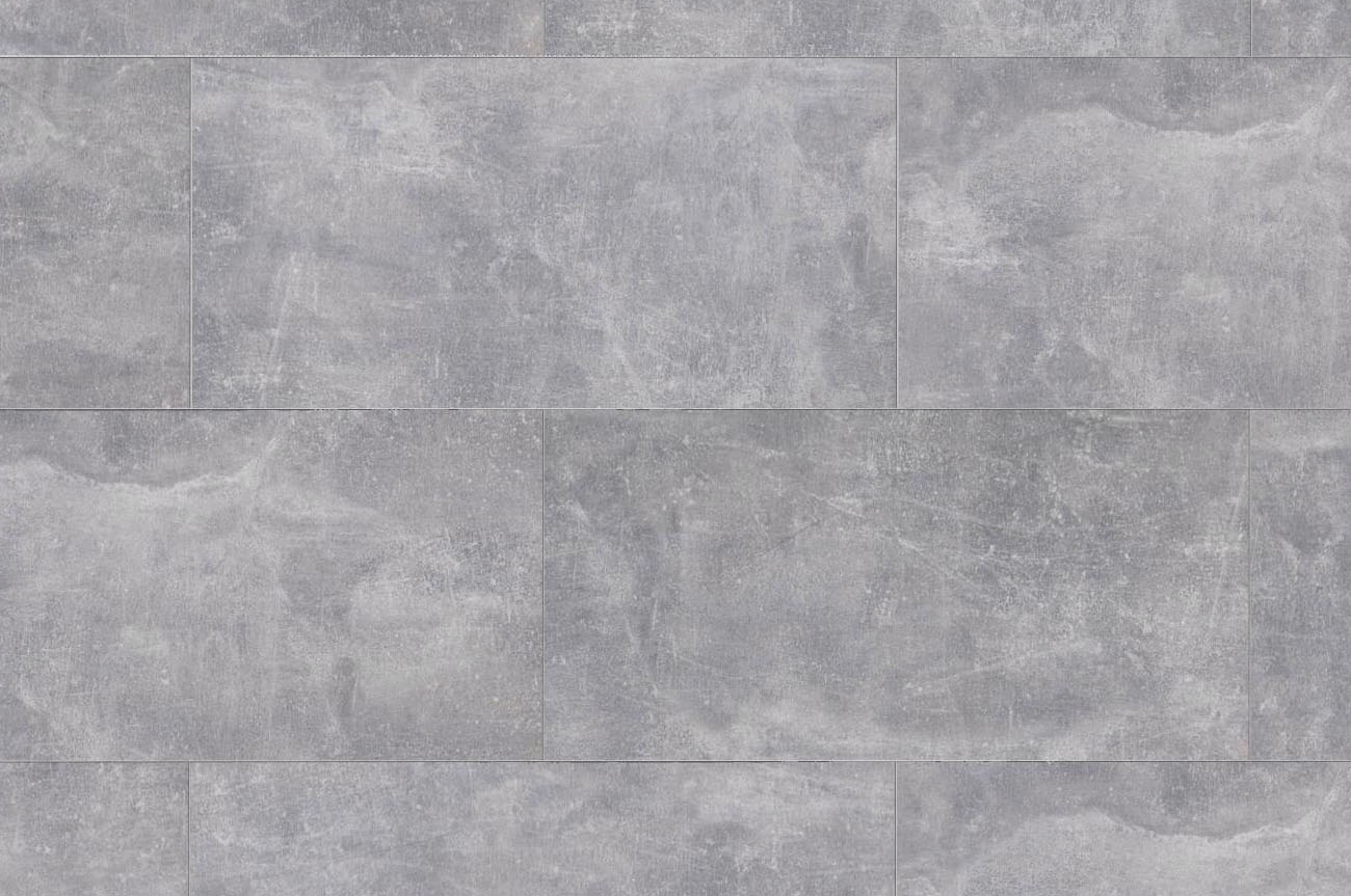 Çini Taş Görünümlü Karo Laminat Parke: Gri Beton Desen Karo Laminat Parke