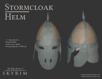 Skyrim - Stormcloak Helm Papercraft | Papercraft Paradise | PaperCrafts ...