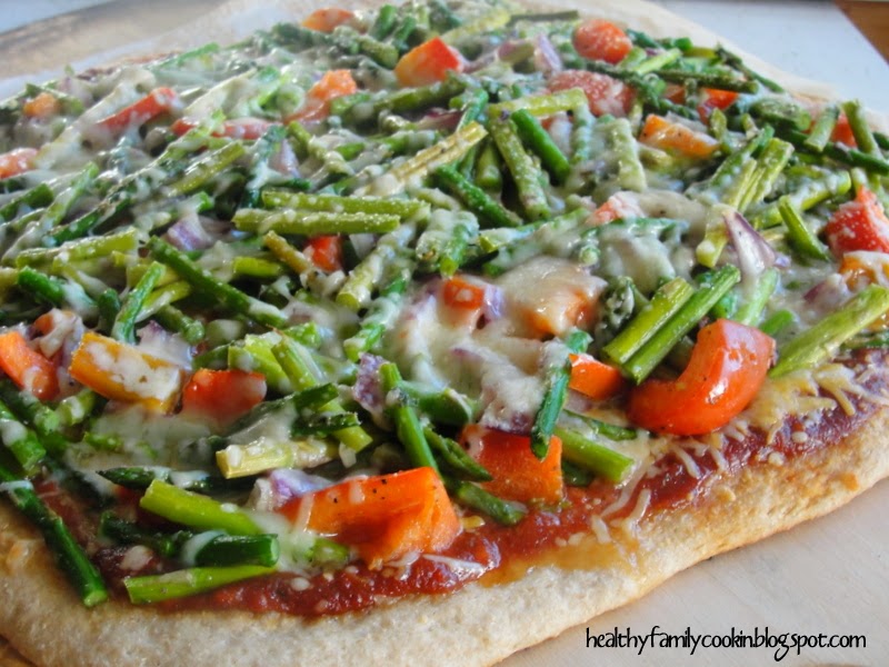 Healthy Family Cookin': Fresh Asparagus Pizza