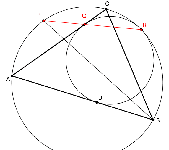 GeoDom: Colinealidad Asociada al Incírculo Mixtilíneo de un Triángulo