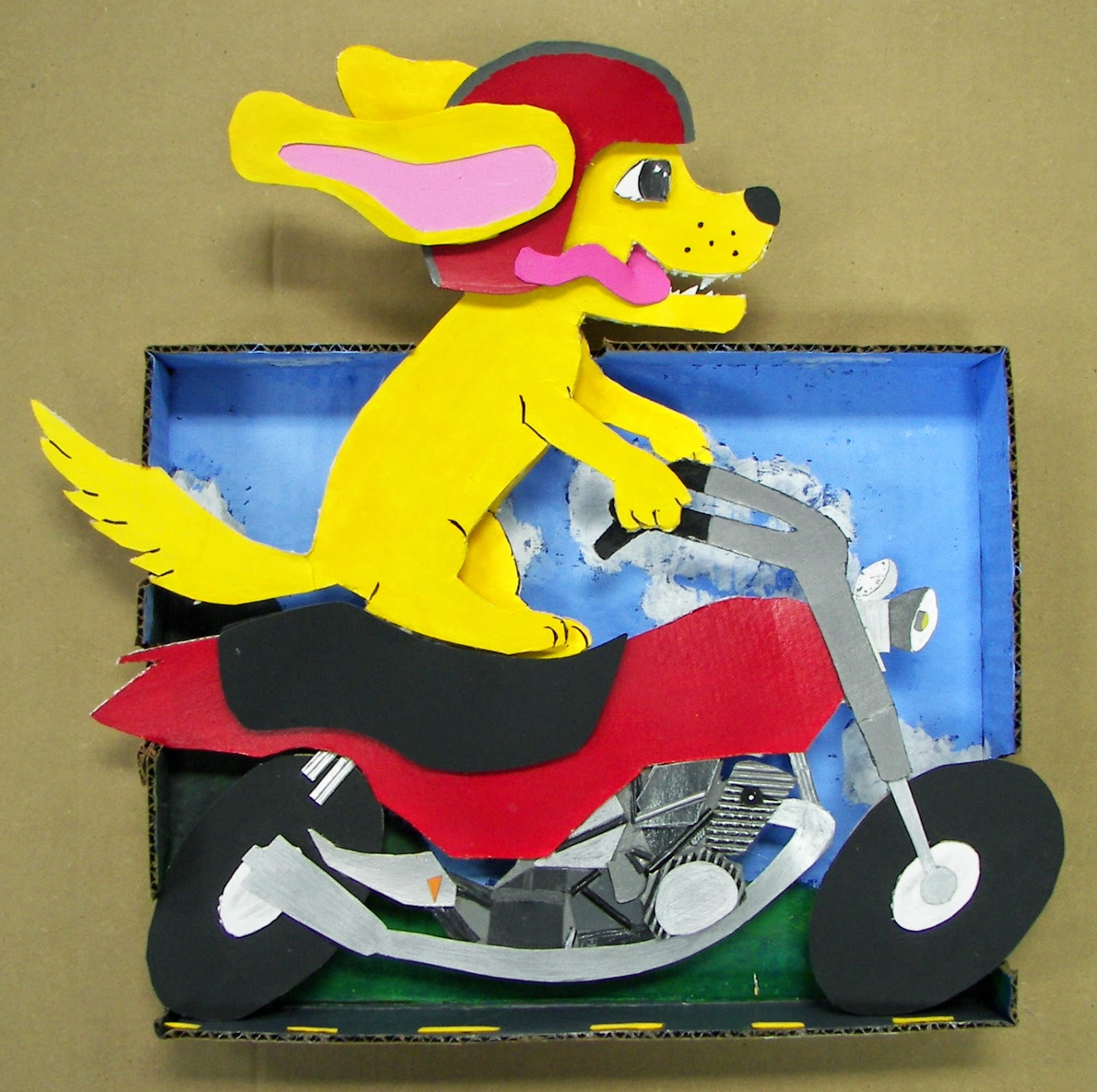 The Rolling Artroom: 3D Cardboard Characters (Jr/Sr High School General ...