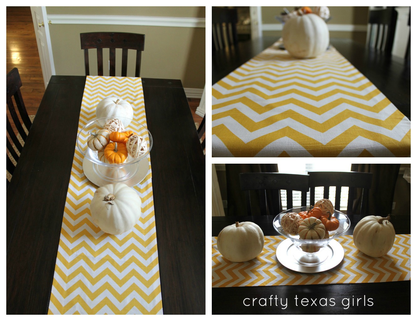 Crafty Texas Girls: Crafty How-to: No-Sew Table Runner