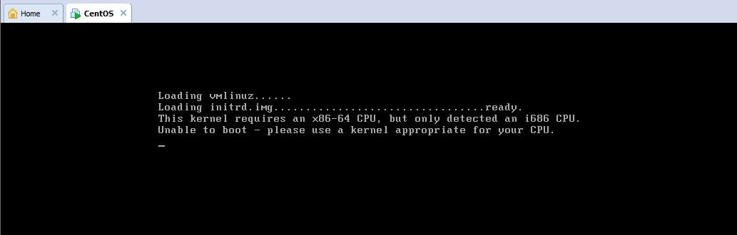This kernel requires an x86-64 CPU, but only detected an i686 CPU ... This kernel requires an x86-64 CPU, but only detected an i686 CPU ...