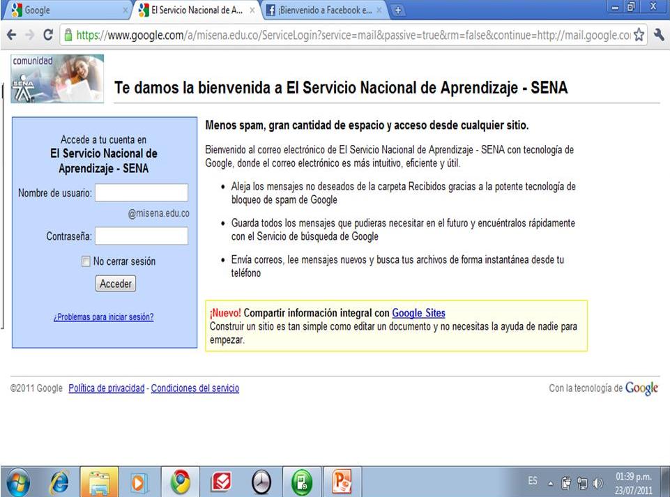 Proyectos SENA: Correo Misena