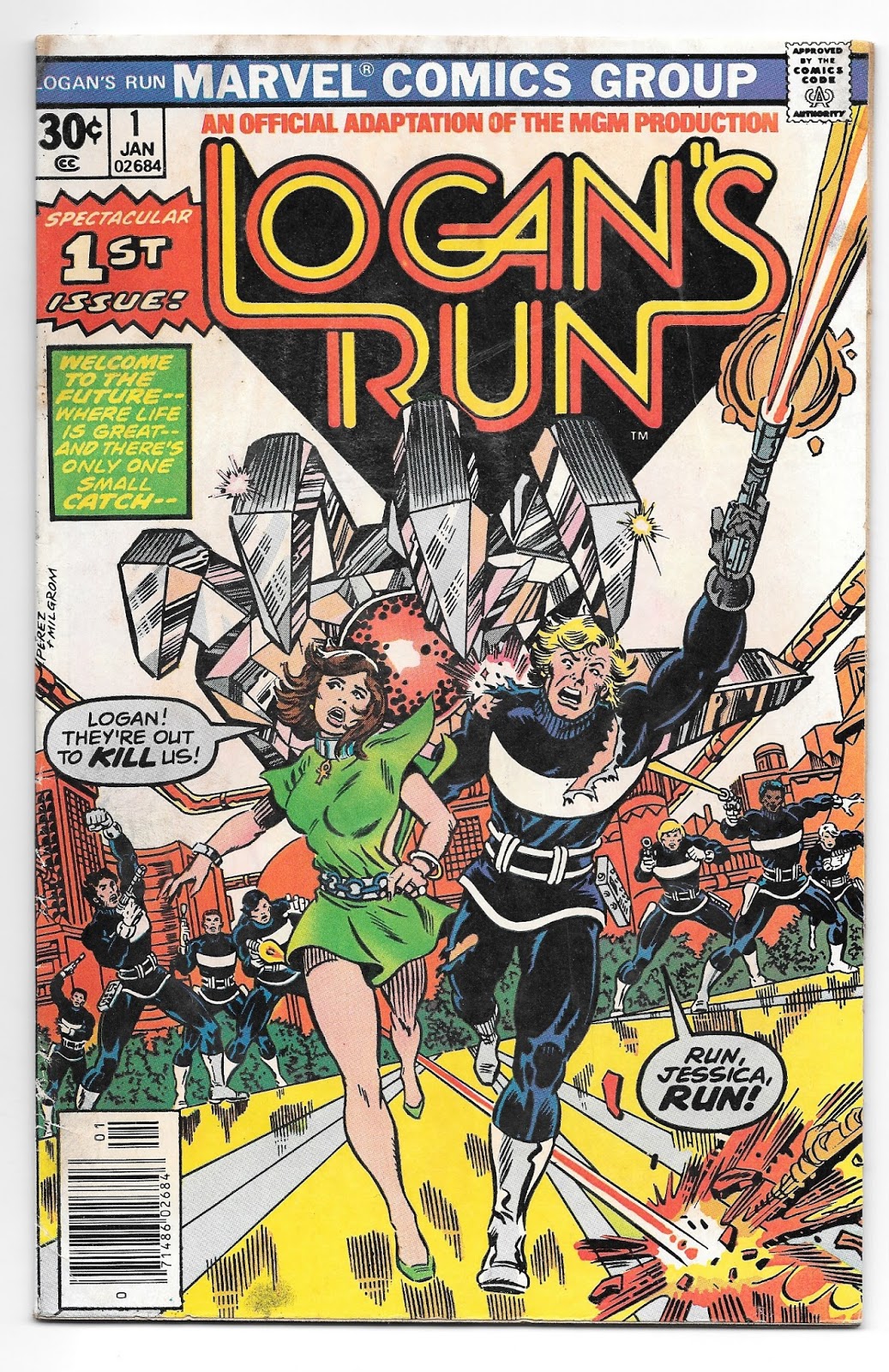 Randolph Comix: Comic of the Day: Logan's Run No. 1 Marvel Comics Group ...