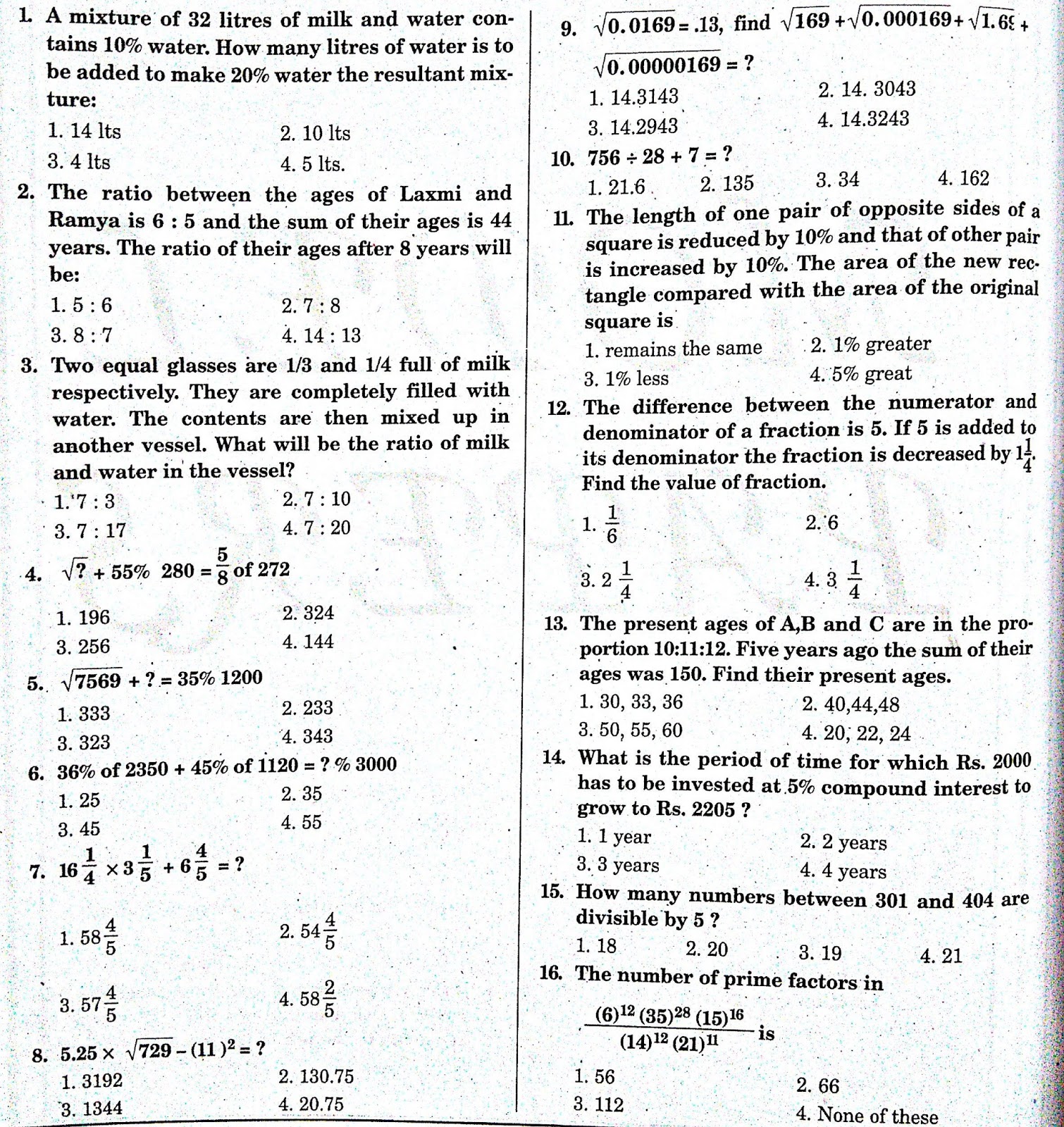 Railway NTPC Model Paper - 1 - Bank Exams Library